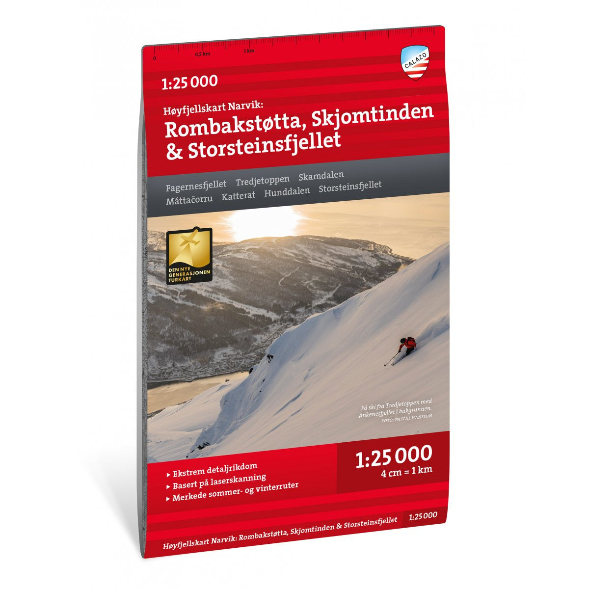 Narvik Map | Calazo High Mountain Map Narvik Rombakstotta | Backcountry ...